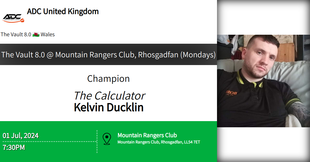 The Vault 8.0 @ Mountain Rangers Club, Rhosgadfan (Mondays)