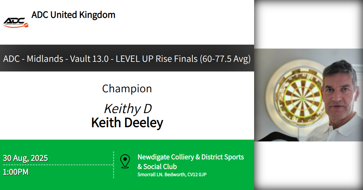 ADC - Midlands - Vault 13.0 - LEVEL UP Rise Finals (60-77.5 Avg)