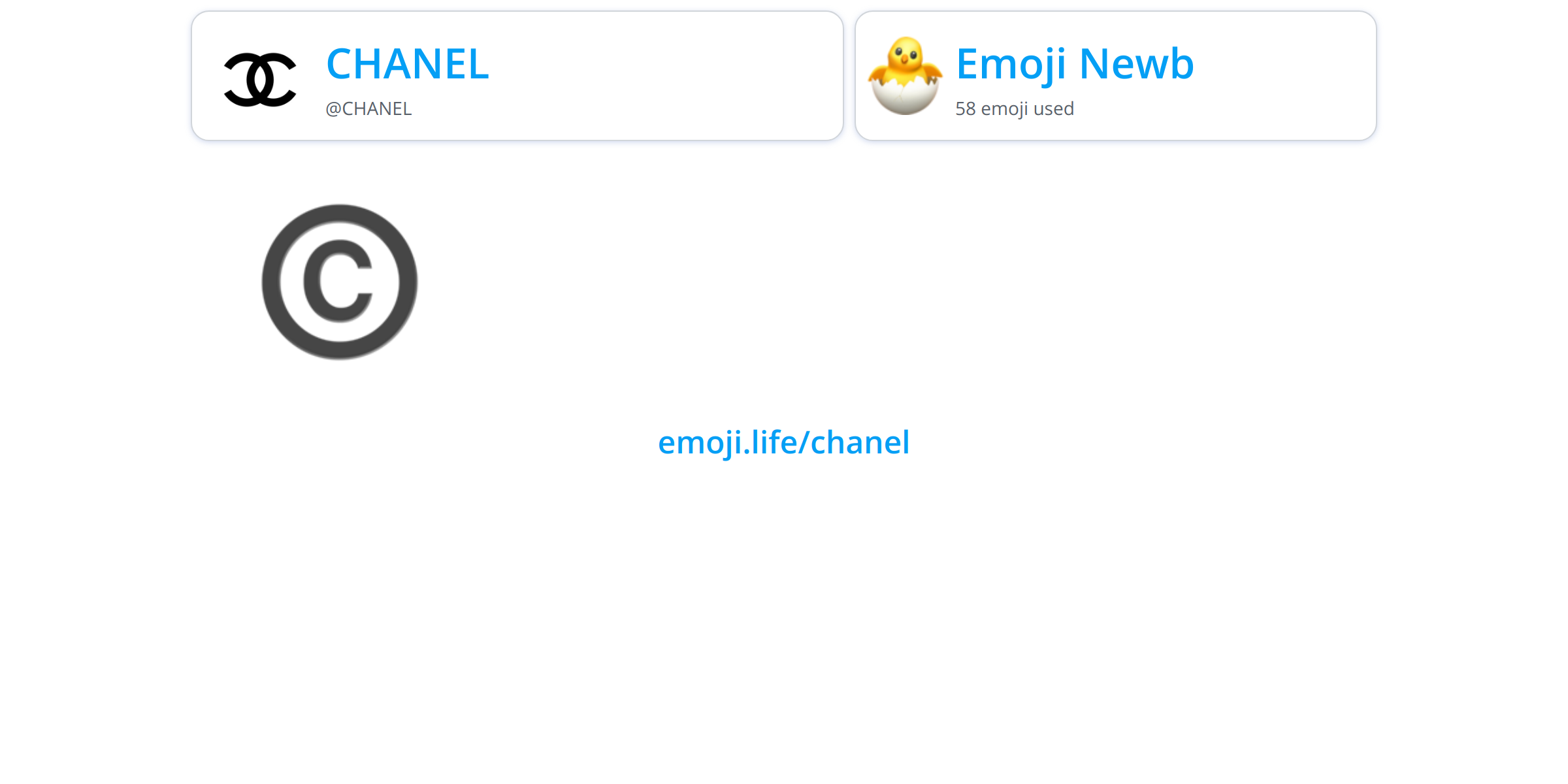 @CHANEL - Emoji.Life