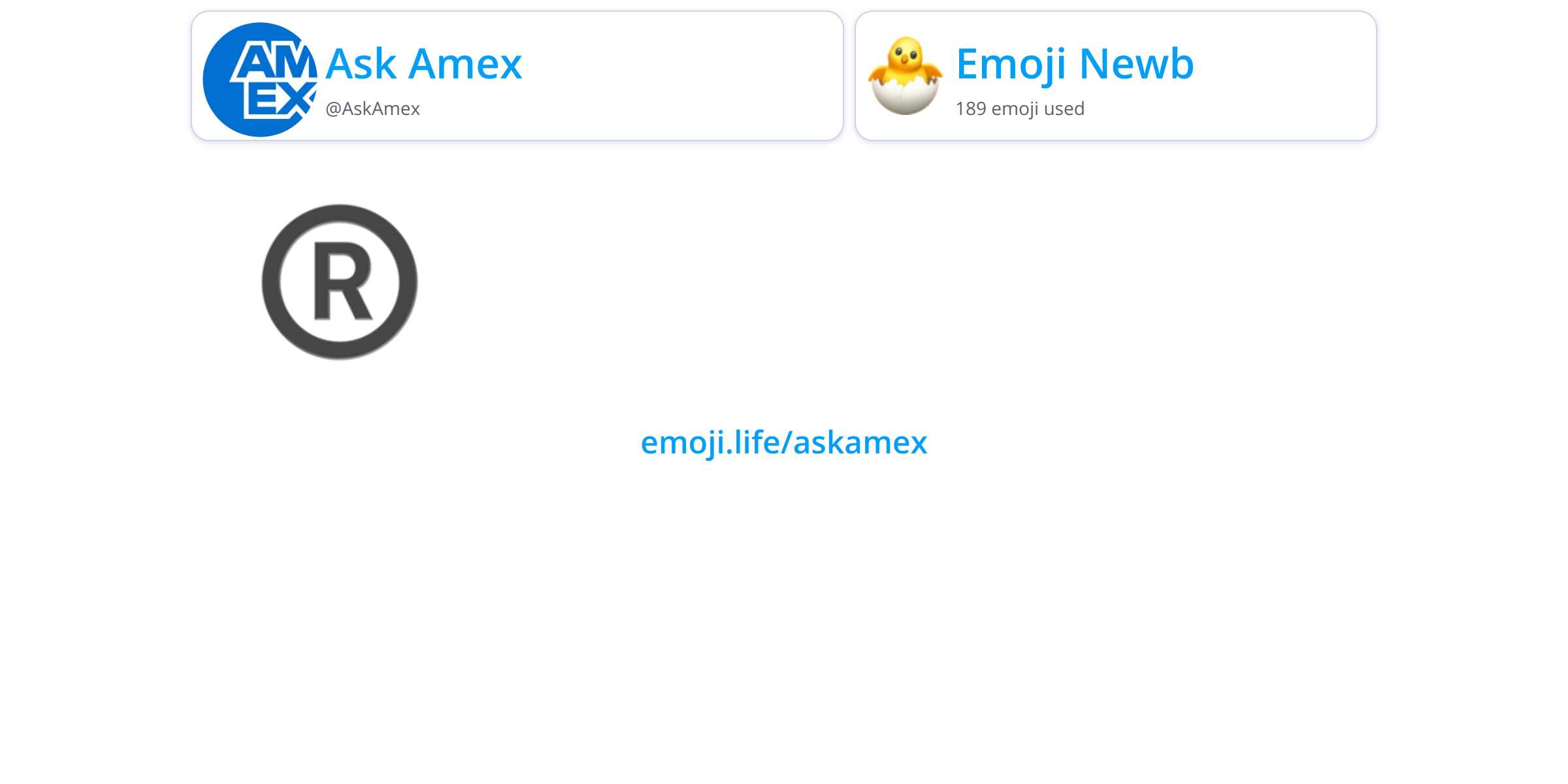 @AskAmex - Emoji.Life