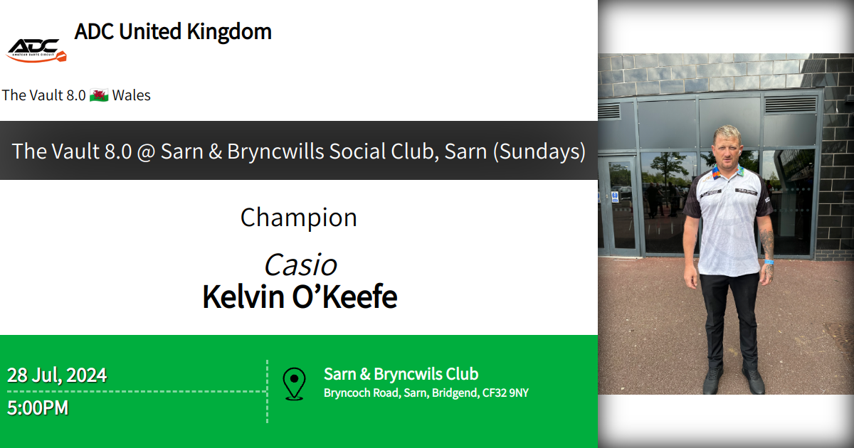 The Vault 8.0 @ Sarn & Bryncwills Social Club, Sarn (Sundays)