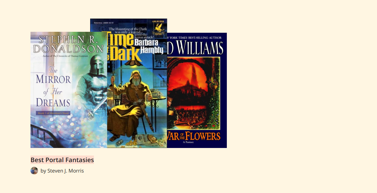 Best Portal Fantasies | Booklisti