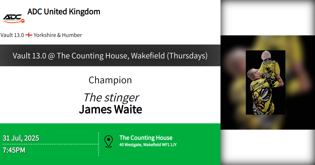 Vault 13.0 @ The Counting House, Wakefield (Thursdays)