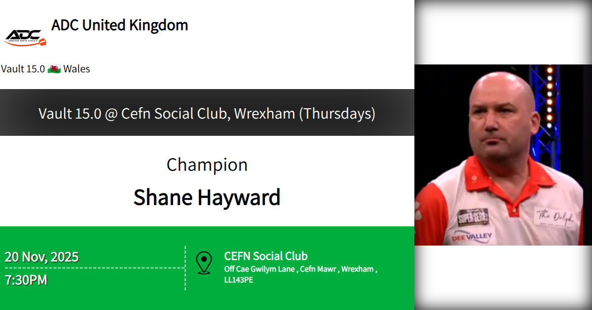 Vault 15.0 @ Cefn Social Club, Wrexham (Thursdays)