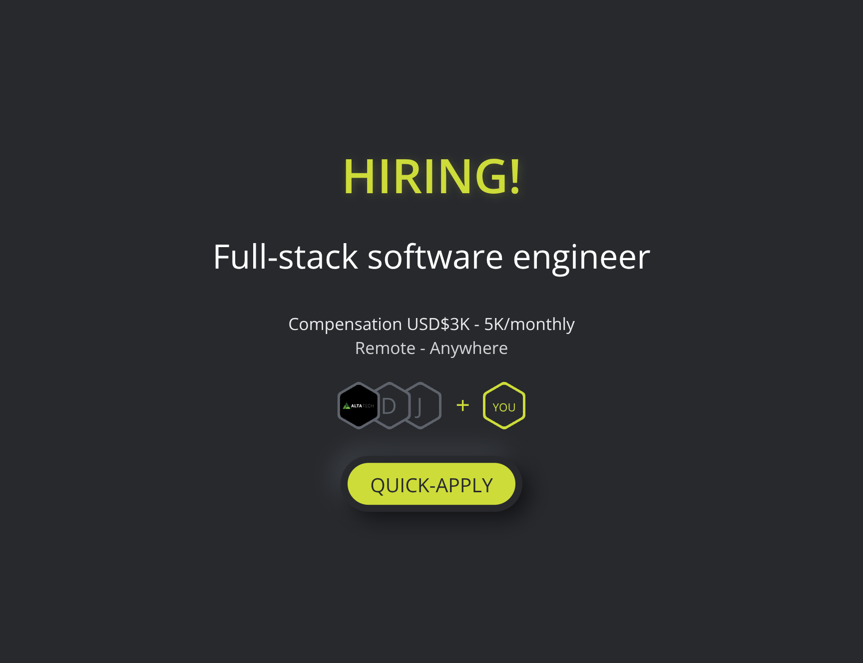 Full-stack software engineer at AltaTech Consulting | Torre