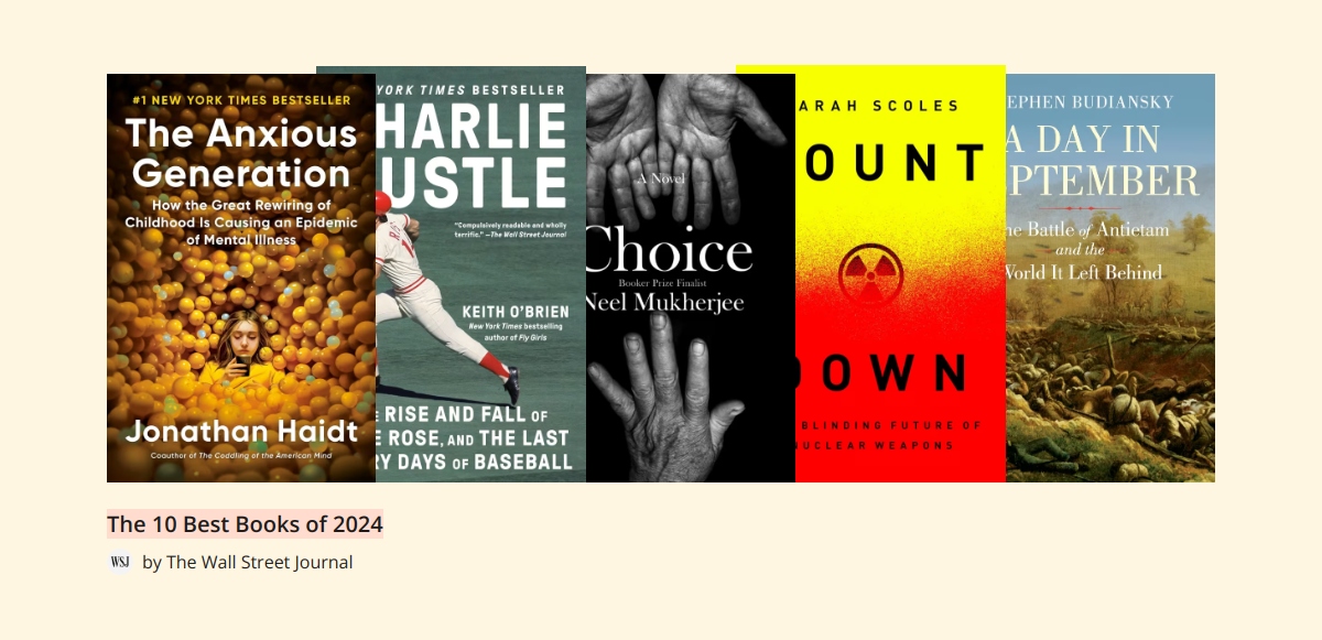 The 10 Best Books of 2024 | Booklisti