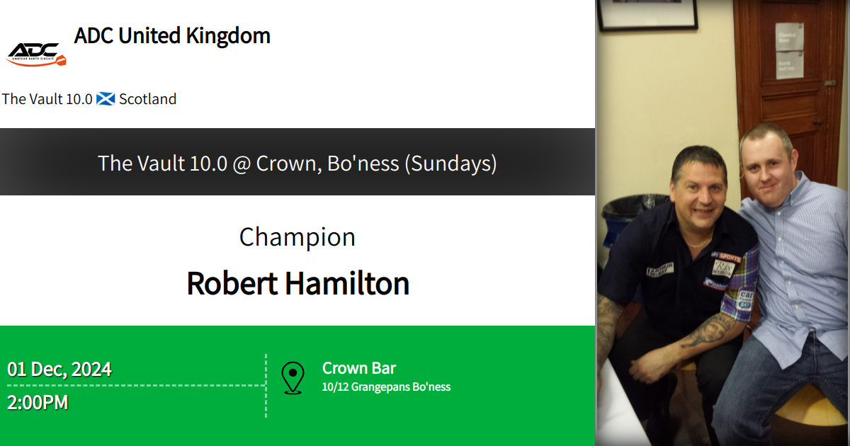 The Vault 10.0 @ Crown, Bo'ness (Sundays)