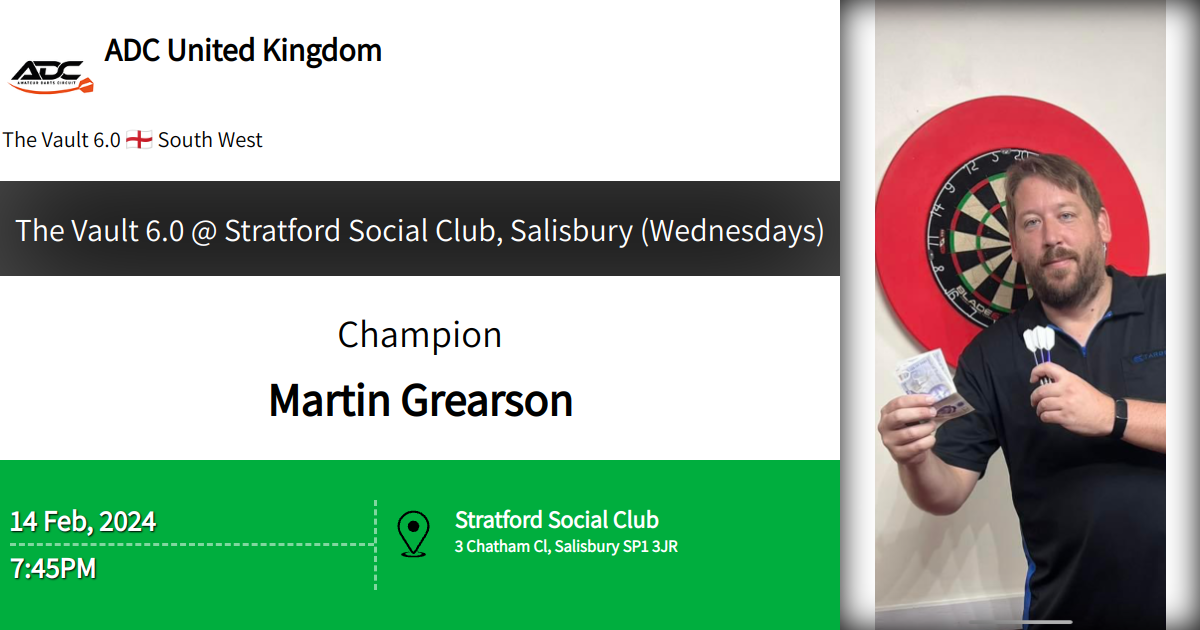 The Vault 6.0 @ Stratford Social Club, Salisbury (Wednesdays)