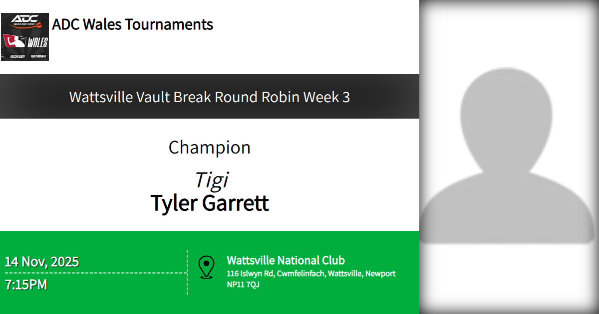 Wattsville Vault Break Round Robin Week 3