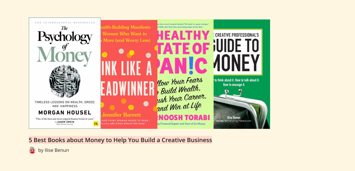 5 Best Books about Money to Help You Build a Creative Business | Booklisti