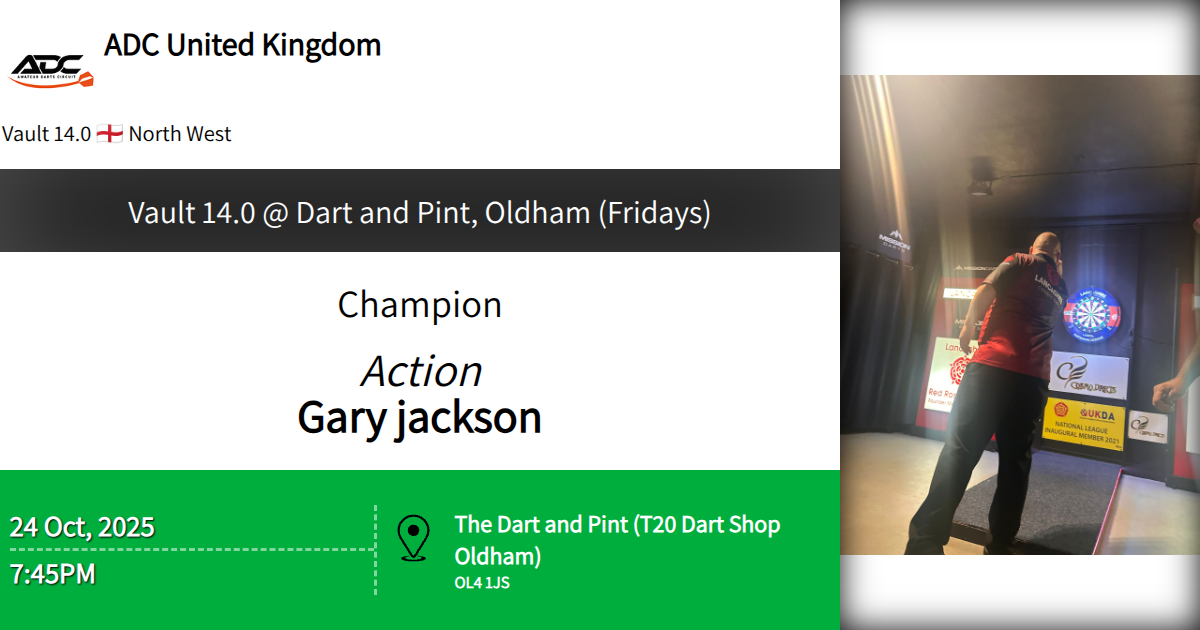 Vault 14.0 @ Dart and Pint, Oldham (Fridays)