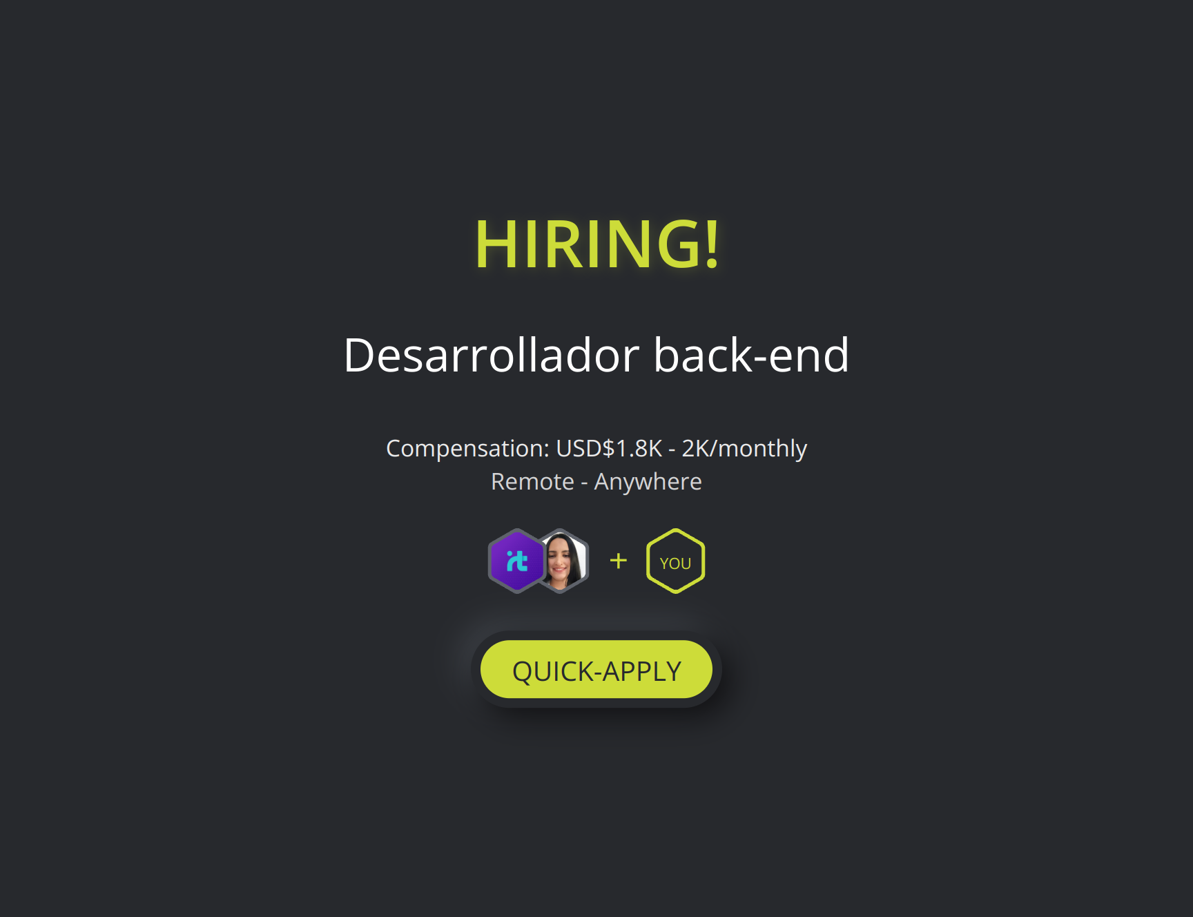 Desarrollador back-end en Interfell CORP | Torre Desarrollador back-end en Interfell CORP | Torre