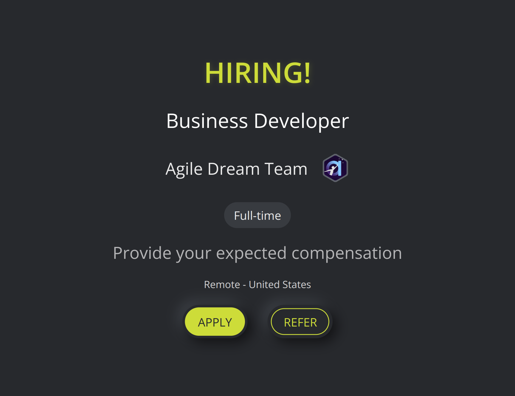 Business Developer at Agile Dream Team | Torre