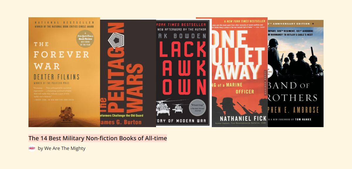 The 14 Best Military Non-fiction Books of All-time | Booklisti