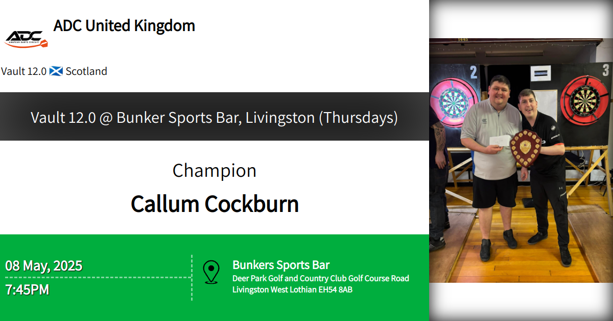 Vault 12.0 @ Bunker Sports Bar, Livingston (Thursdays)