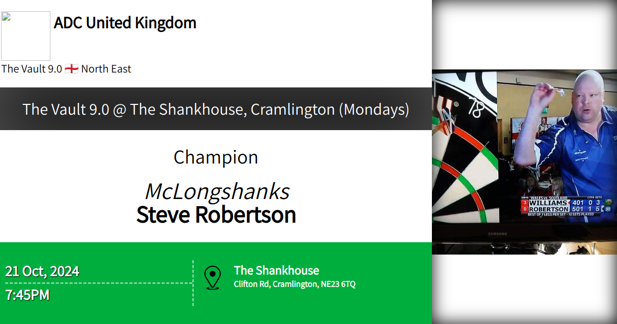 The Vault 9.0 @ The Shankhouse, Cramlington (Mondays)
