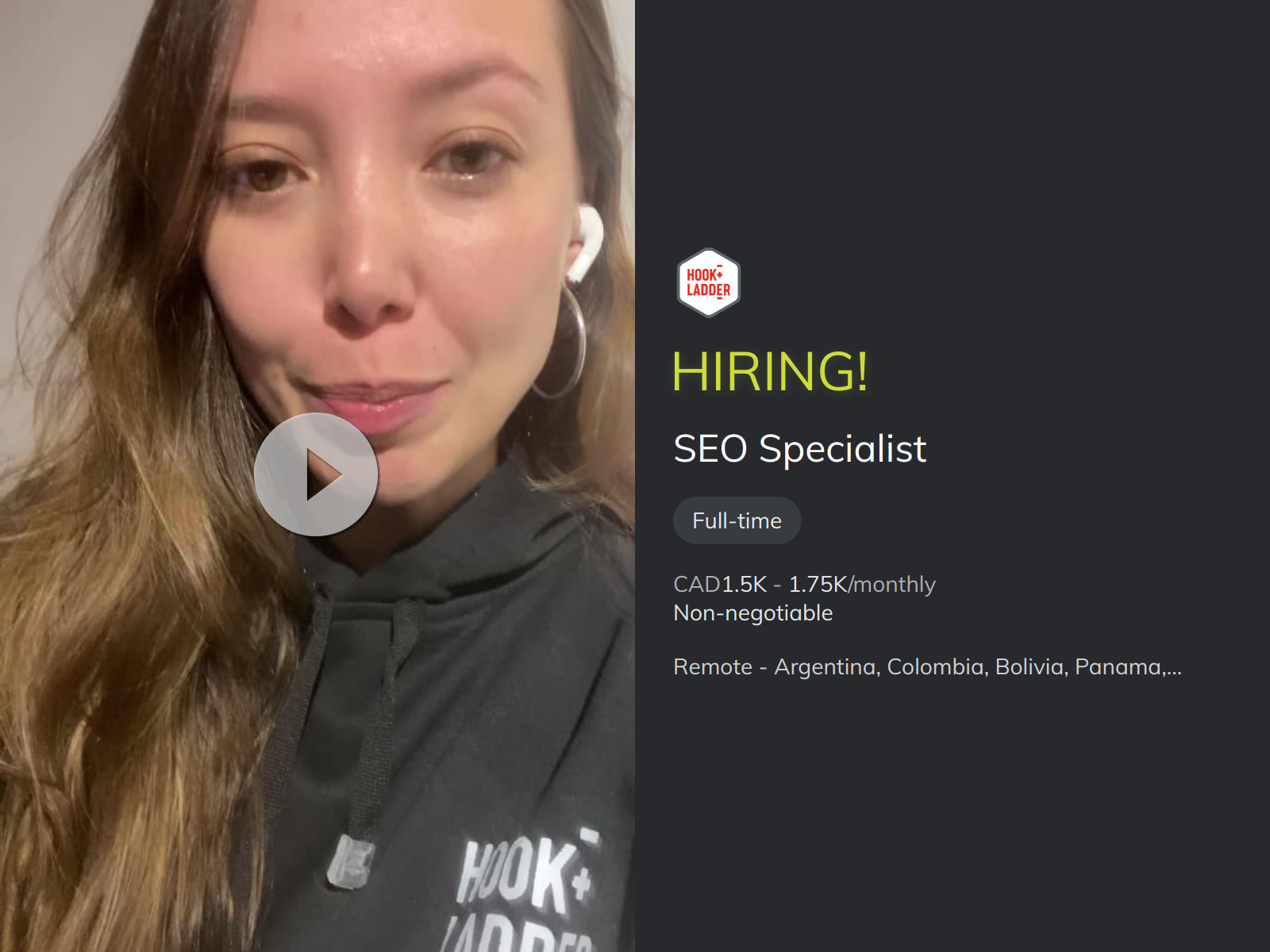 SEO Specialist at Hook + Ladder Digital Agency | Torre