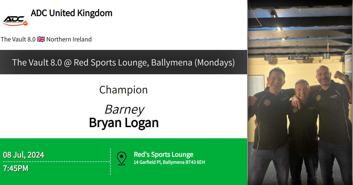 The Vault 8.0 @ Red Sports Lounge, Ballymena (Mondays)