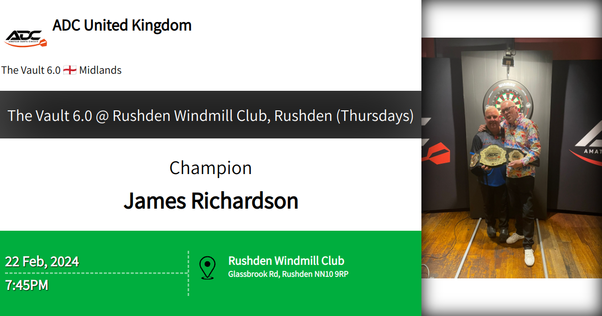 The Vault 6.0 @ Rushden Windmill Club, Rushden (Thursdays)