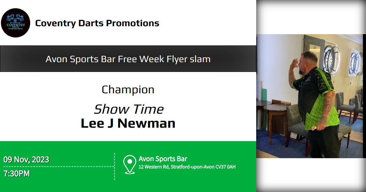 Avon Sports Bar Free Week Flyer slam
