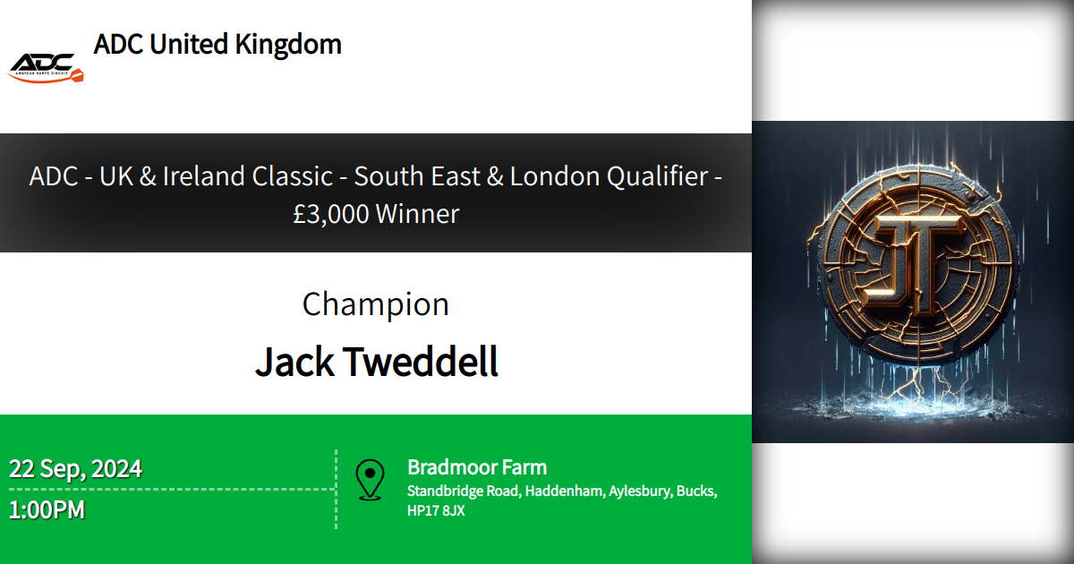 ADC - UK & Ireland Classic - South East & London Qualifier - £3,000 Winner