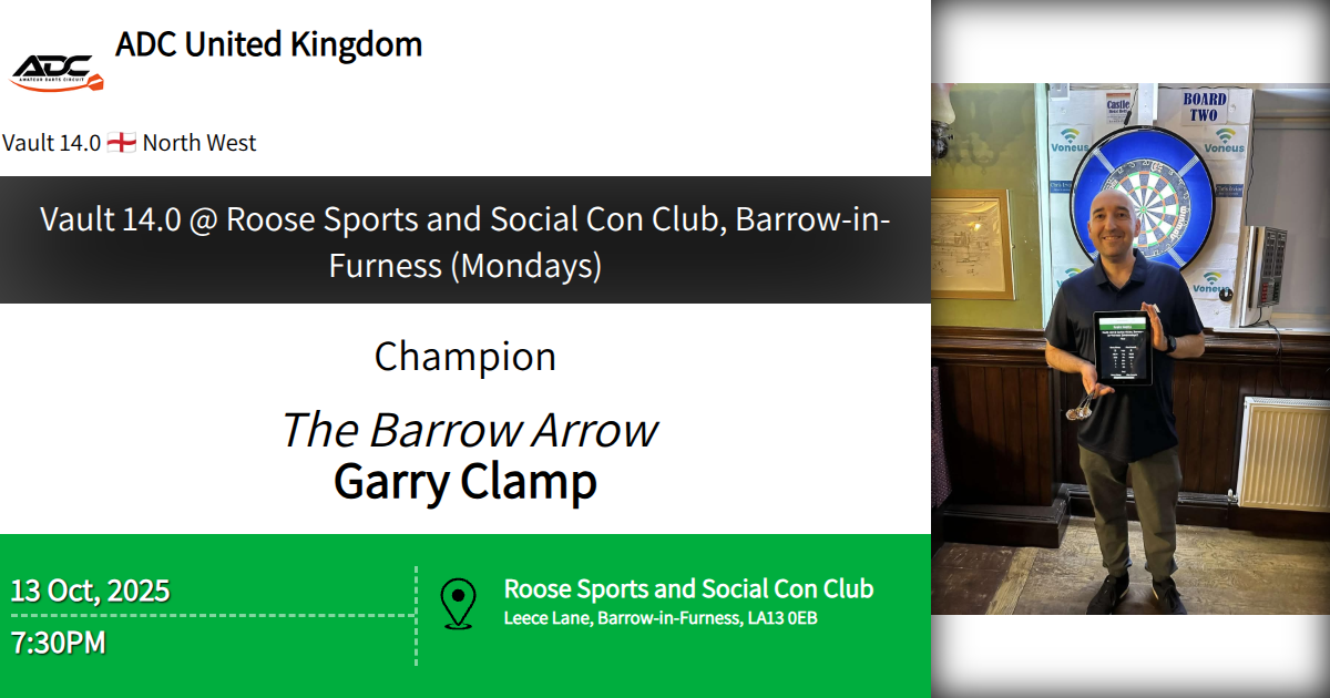 Vault 14.0 @ Roose Sports and Social Con Club, Barrow-in-Furness (Mondays)