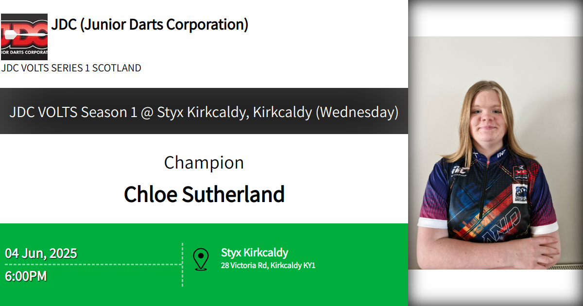 JDC VOLTS Season 1 @ Styx Kirkcaldy, Kirkcaldy (Wednesday)