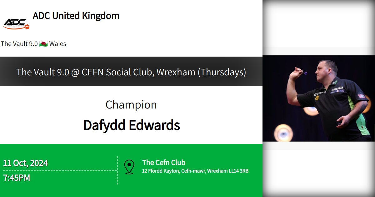 The Vault 9.0 @ CEFN Social Club, Wrexham (Thursdays)
