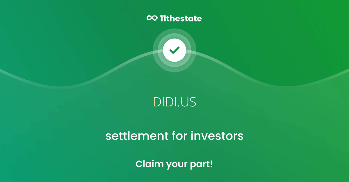 DiDi Global ($DIDI) $740M Investor Settlement