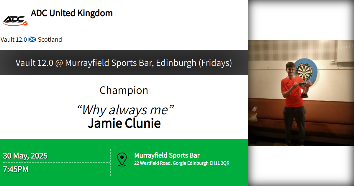 Vault 12.0 @ Murrayfield Sports Bar, Edinburgh (Fridays)