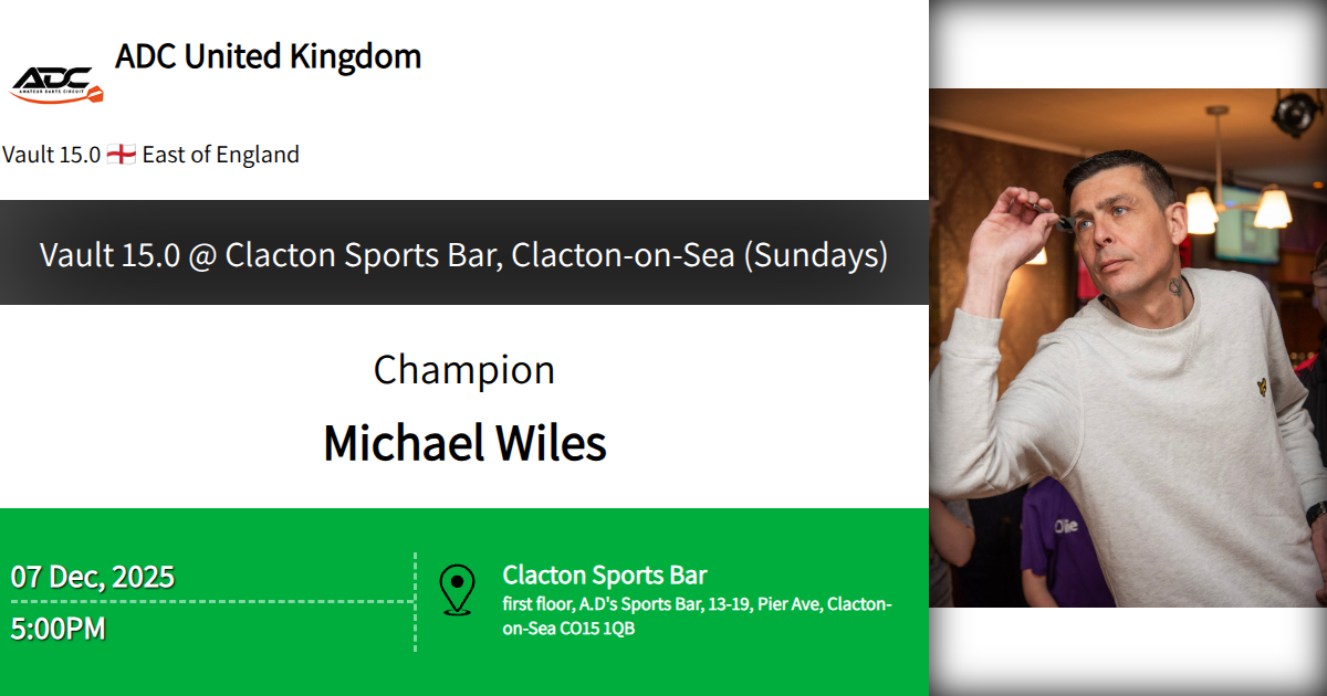 Vault 15.0 @ Clacton Sports Bar, Clacton-on-Sea (Sundays)