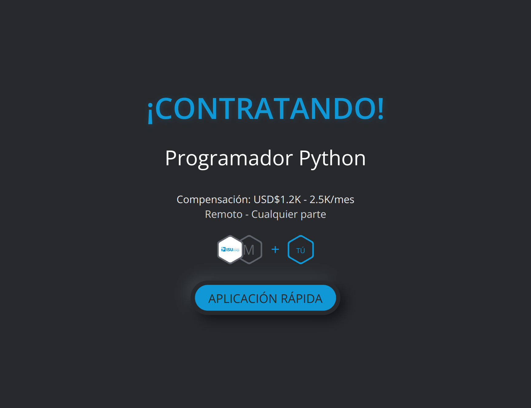 Programador Python en ISU Corp | Torre