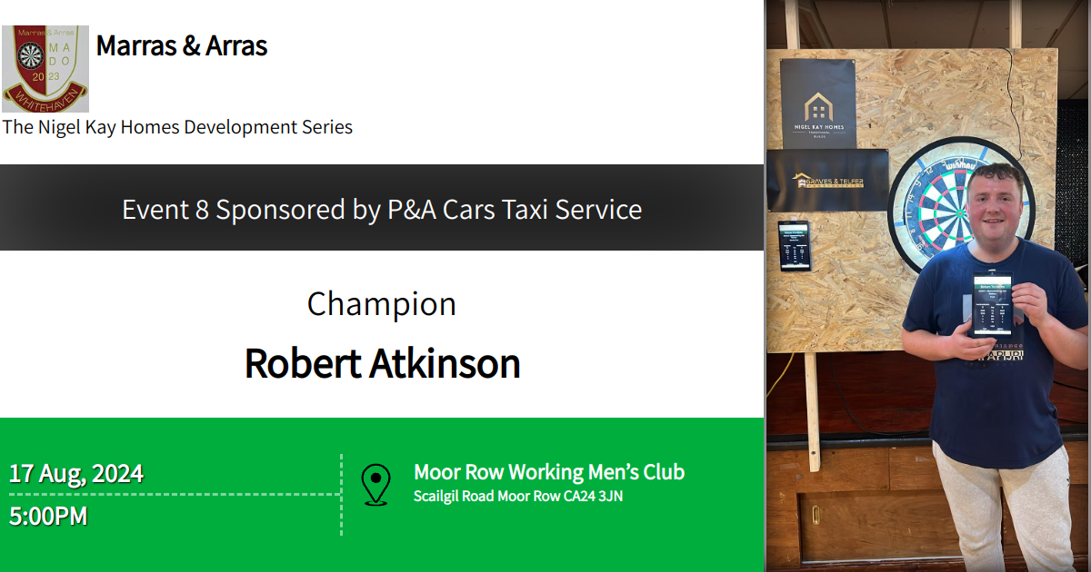 Event 8 Sponsored by P&A Cars Taxi Service