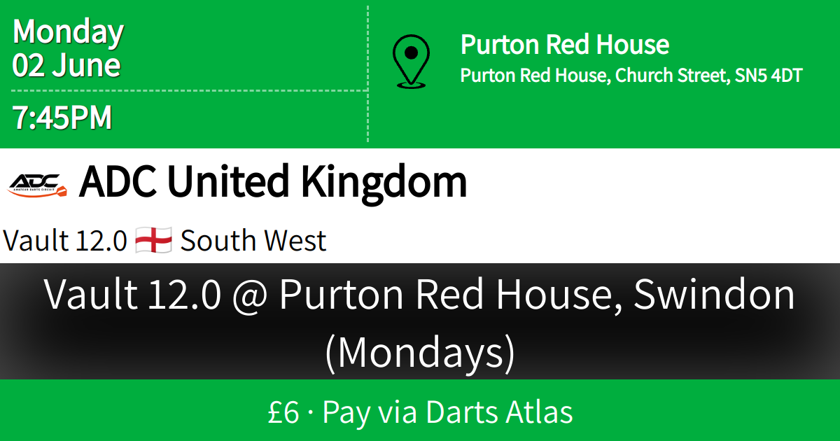 Vault 12.0 @ Purton Red House, Swindon (Mondays)