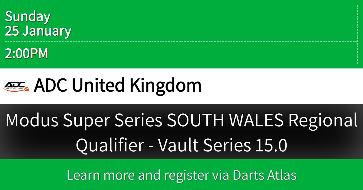 Modus Super Series SOUTH WALES Regional Qualifier - Vault Series 15.0