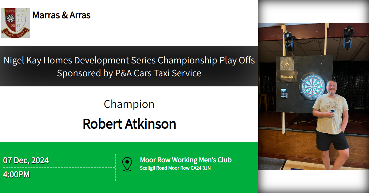 Nigel Kay Homes Development Series Championship Play Offs Sponsored by ...