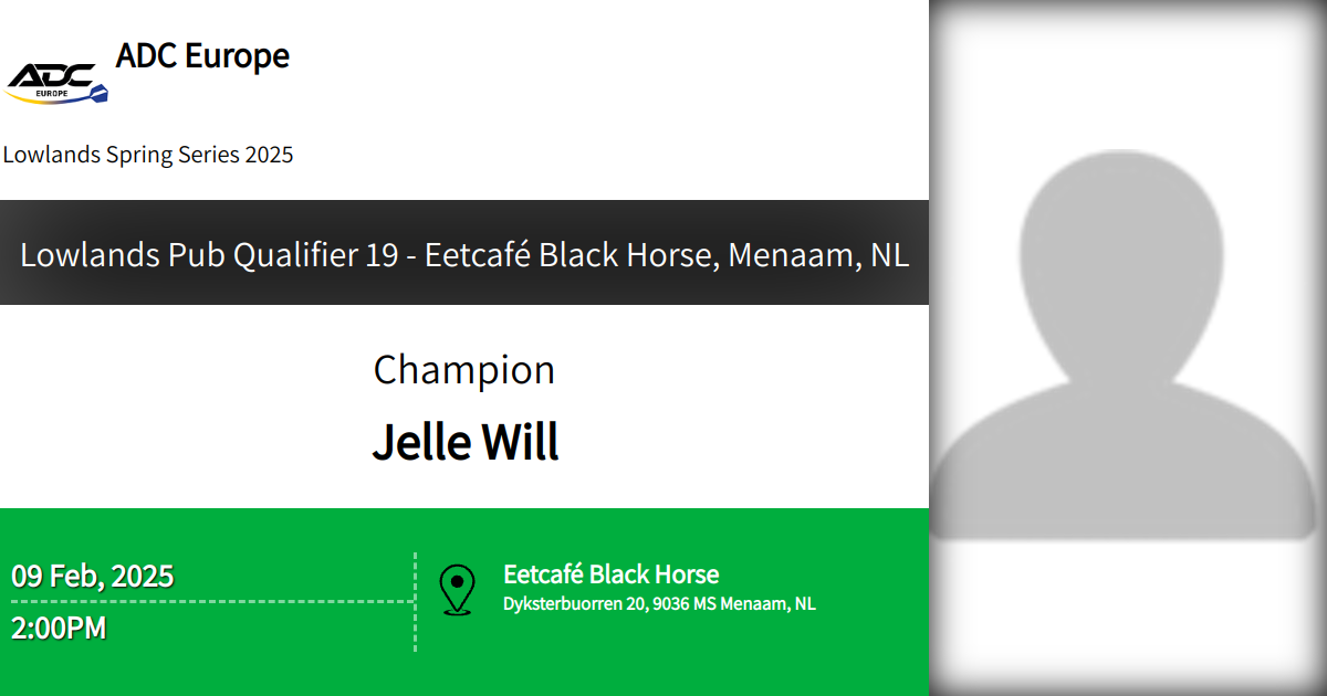 Lowlands Pub Qualifier 19 - Eetcafé Black Horse, Menaam, NL
