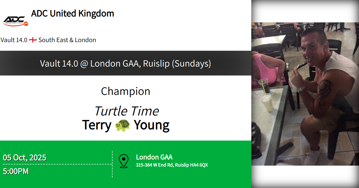 Vault 14.0 @ London GAA, Ruislip (Sundays)