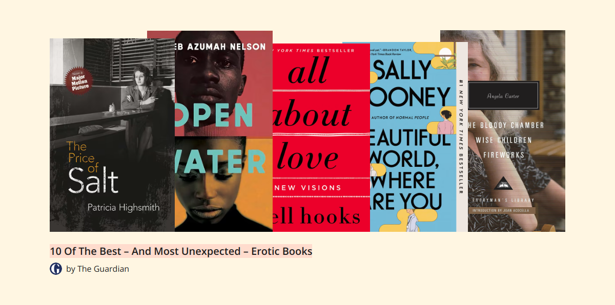 10 Of The Best – And Most Unexpected – Erotic Books | Booklisti