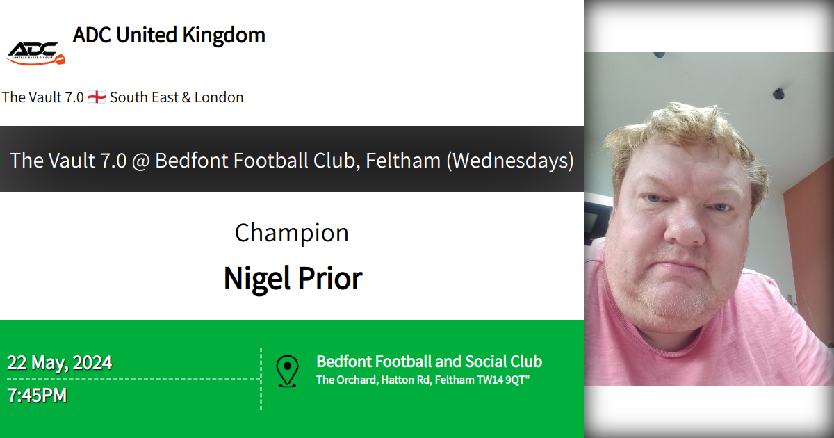 The Vault 7.0 @ Bedfont Football Club, Feltham (Wednesdays)