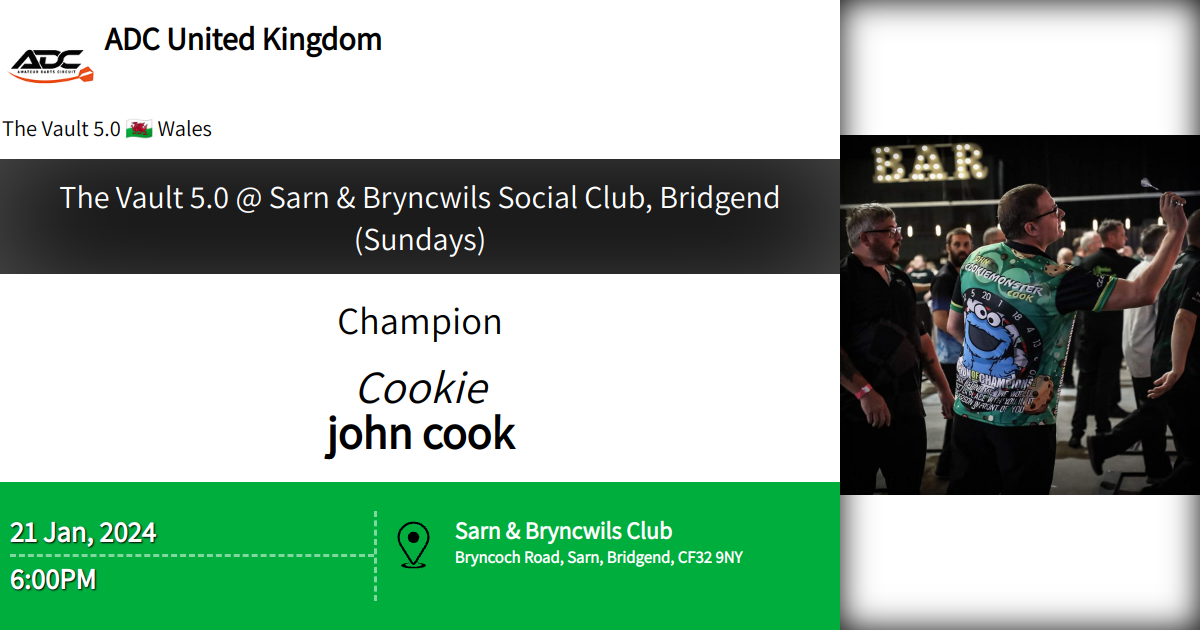The Vault 5.0 @ Sarn & Bryncwils Social Club, Bridgend (Sundays)