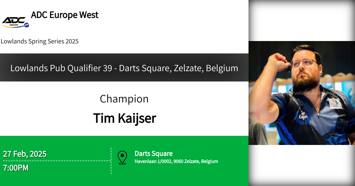 Lowlands Pub Qualifier 39 - Darts Square, Zelzate, Belgium