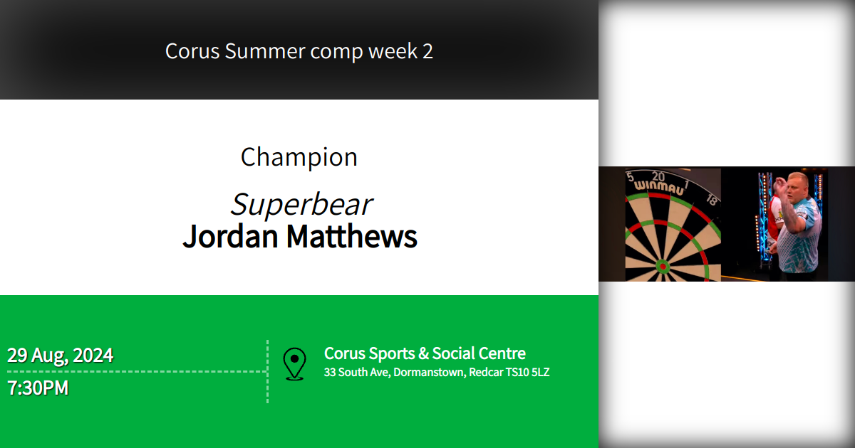 Corus Summer comp week 2