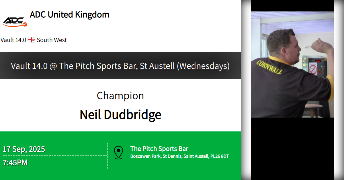 Vault 14.0 @ The Pitch Sports Bar, St Austell (Wednesdays)