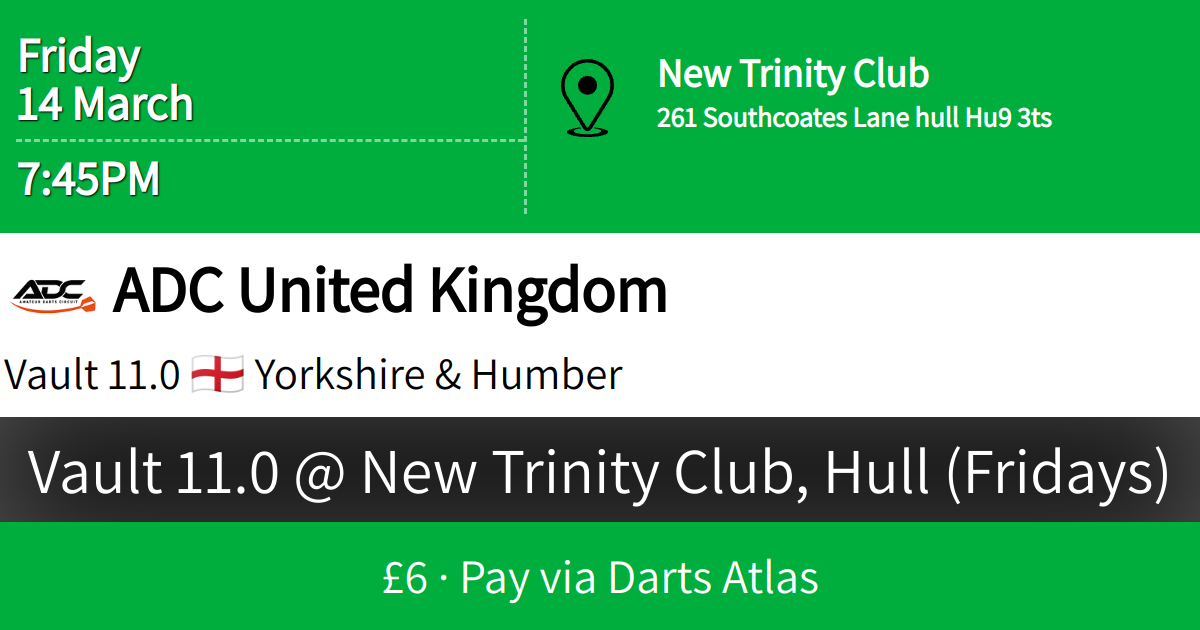 Vault 11.0 @ New Trinity Club, Hull (Fridays)