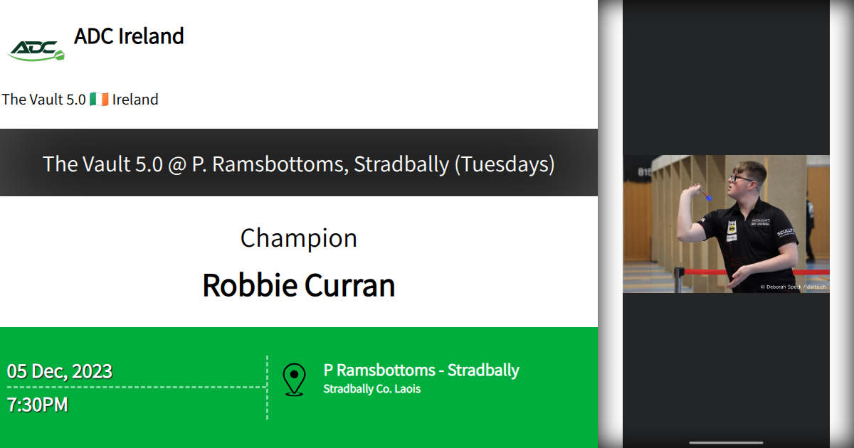 The Vault 5.0 @ P. Ramsbottoms, Stradbally (Tuesdays)