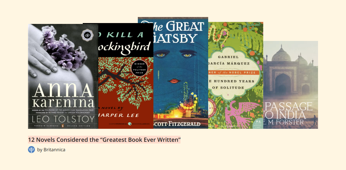 12 Novels Considered the “Greatest Book Ever Written” | Booklisti