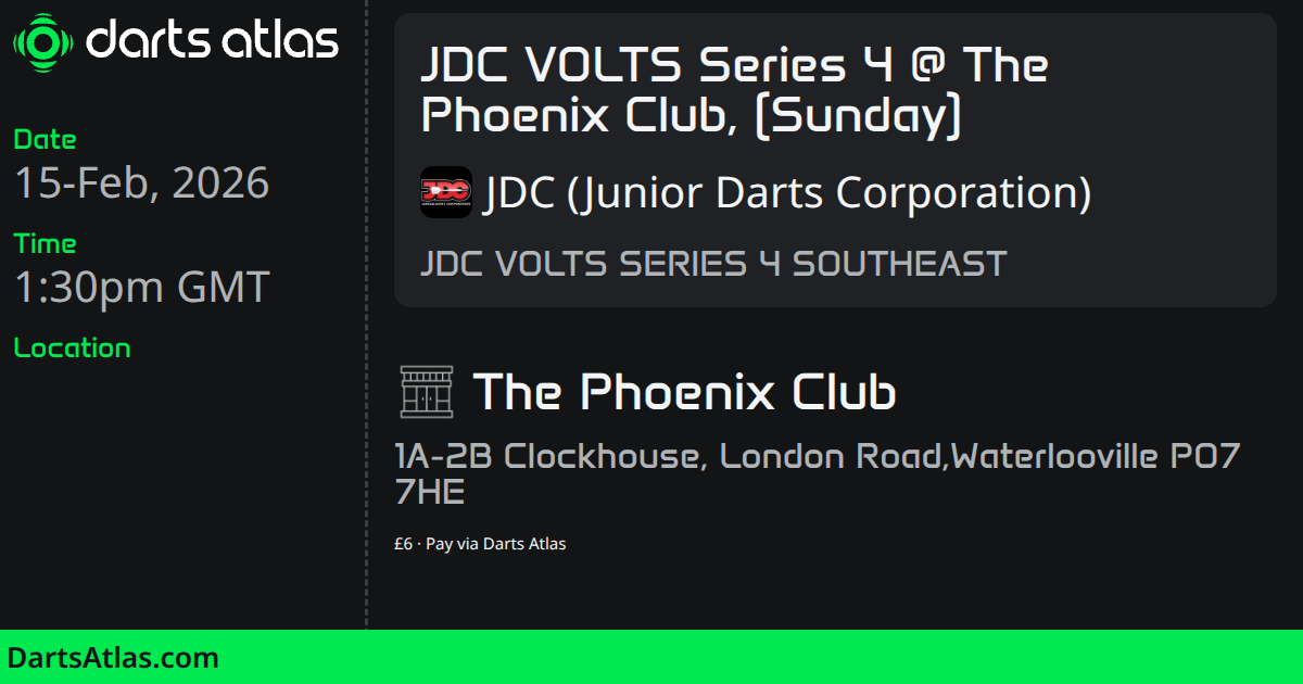 JDC VOLTS Series 4 @ The Phoenix Club, (Sunday)