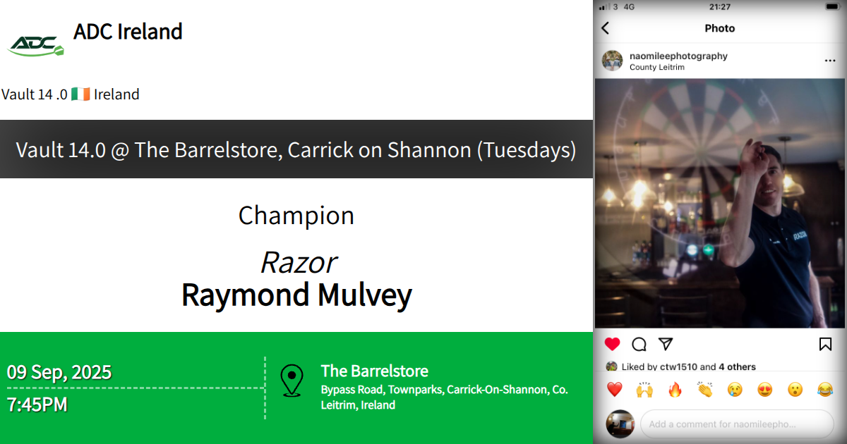 Vault 14.0 @ The Barrelstore, Carrick on Shannon (Tuesdays)