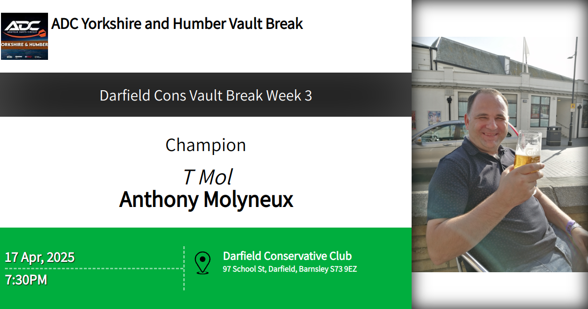 Darfield Cons Vault Break Week 3